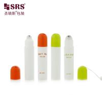 China Wholesale 20ml Empty Plastic Roll‑on Vial Round Cover Steel Ball Bottle For Fabric Stain Remover Liquid for sale
