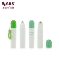 China Wholesale 20ml Empty Plastic Roll‑on Vial Round Cover Steel Ball Bottle For Fabric Stain Remover Liquid for sale