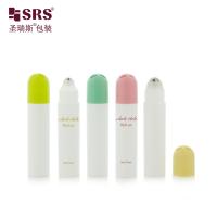 China Wholesale 20ml Empty Plastic Roll‑on Vial Round Cover Steel Ball Bottle For Fabric Stain Remover Liquid for sale