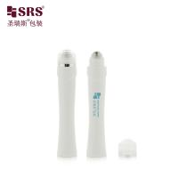 China Curved PETG Roll On Bottle 12ml With Stainless Steel Roller Ball for Skin Care Liquid for sale