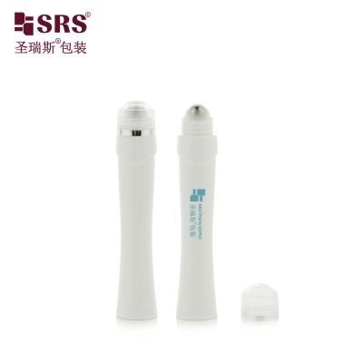 China Curved PETG Roll On Bottle 12ml With Stainless Steel Roller Ball for Skin Care Liquid for sale