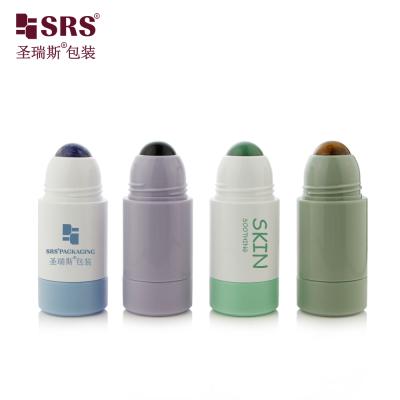 China Replaceable Gemstone Roll-on Bottle Empty Cosmetic Container For Deodorant for sale
