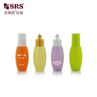 China 45ml Oval HDPE Plastic Roll‑on Bottle Empty Deodorant Roller Container For Perfume Essential Oil Custom Printing for sale