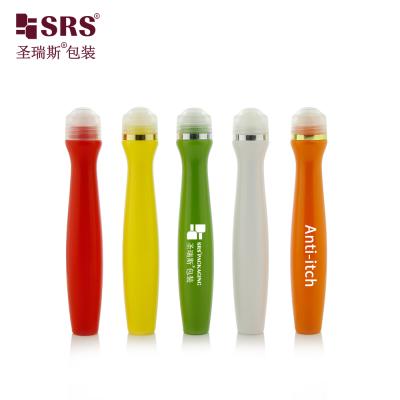 China Recyclable PETG Roller Ball Bottle 360 Degree Massage Design for Body And Facial Serum Oil for sale