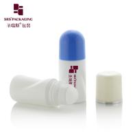 China Wholesale 50ml Round Cylinder Plastic Roller Bottle Empty Roll‑on Container For Perfume Body Oil for sale