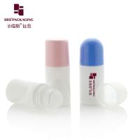 China Wholesale 50ml Round Cylinder Plastic Roller Bottle Empty Roll‑on Container For Perfume Body Oil for sale