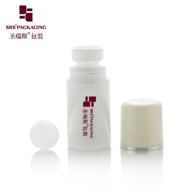 China Wholesale 50ml Round Cylinder Plastic Roller Bottle Empty Roll‑on Container For Perfume Body Oil for sale