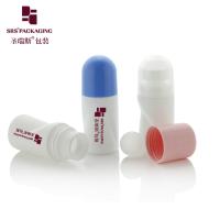 China Wholesale 50ml Round Cylinder Plastic Roller Bottle Empty Roll‑on Container For Perfume Body Oil for sale