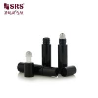 China BLPM 10ML Empty Black Glass Roll On Bottle For Essential Oil No Leakage for sale