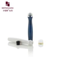 China 15ml PETG Roll On Bottle Slim Curved Body Stainless Steel Ball for Essential Oil Aromatherapy Liquid for sale