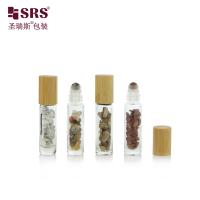 China BLPM 10ML Real Bamboo Cap Brown Glass Roll On Essential Oil Bottles for sale