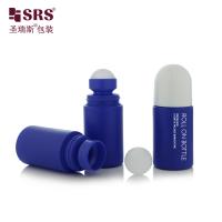 China Wholesale 60ml Round Cylinder Large‑capacity Plastic Roller Bottle Empty Roll‑on Packaging for sale