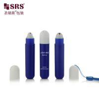China RPPG 25ML Portable Injection Custom Color Blue Plastic Roll On Bottle With Rope For Anti-Itch Liquid for sale