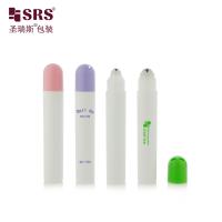 China RPPF 1 oz 30ml Plastic PP PCR Recycled Roll On Bottle With Dome Cap For Cooling Gel for sale
