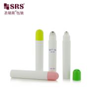 China RPPF 1 oz 30ml Plastic PP PCR Recycled Roll On Bottle With Dome Cap For Cooling Gel for sale