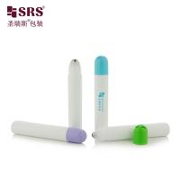 China RPPF 1 oz 30ml Plastic PP PCR Recycled Roll On Bottle With Dome Cap For Cooling Gel for sale
