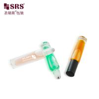 China Portable Glass Roller Ball Bottle Multiple Caps Option For Lip Treatment Nail Care Oil for sale