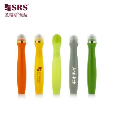 China 15ml PETG Empty Roller Ball Container For Herbal Liquid Bite Relief Cosmetic Packaging for sale