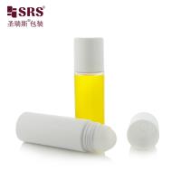 China 43mm Neck PET Roll On Bottle 130ml 170ml Empty Deodorant Roller Bottle For Body Care Custom Logo for sale