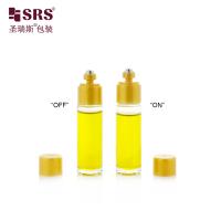 China 15Ml Glass Roll On Bottle With On Off Switch For Essential Oil And Perfume Packaging for sale