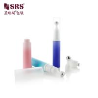 China Refillable Airless Roller Ball Bottle Press Pump Cosmetic Vacuum Bottle For Eye Cream Essential Oil Packaging for sale