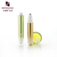 China Empty 10ml Vacuum Press Airless Roll On Bottle Portable Cosmetic Roller Bottle for Eye Serum for sale