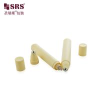 China 15ml Airless Roll On Bottle Flower Shape Cream Output Vacuum Press Roller Bottle for Eye Serum Eye Cream Custom Logo for sale
