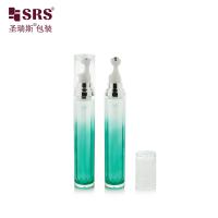 China Round Shape Acrylic Roller Bottle Portable Cosmetic Roll On Container for sale
