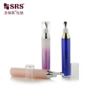 China Smooth Surface Acrylic Eye Cream Bottle With Alloy Massage Head Empty Eye Serum Cosmetic Packaging Custom Logo for sale