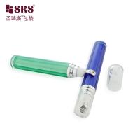 China Luxury Round Acrylic Skincare Bottle Zinc Alloy Applicator Empty Eye Care Container Wholesale OEM for sale