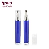 China Luxury Round Acrylic Skincare Bottle Zinc Alloy Applicator Empty Eye Care Container Wholesale OEM for sale