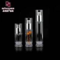 China Transparent AS Airless Cosmetic Bottle 15ml 30ml 50ml Refillable Serum Lotion Packaging for sale