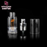 China Transparent AS Airless Cosmetic Bottle 15ml 30ml 50ml Refillable Serum Lotion Packaging for sale