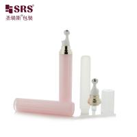 China 15ml/20ml Ribbed Acrylic Roll‑on Bottle Empty Eye Serum Massage Cosmetic Container Custom Logo for sale