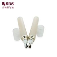 China 15ml/20ml Press Type Acrylic Bottle With Alloy Roller Head Empty Eye Serum Cosmetic Packaging for sale