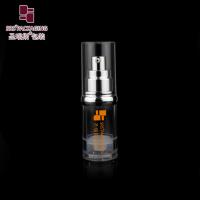 China Transparent AS Airless Bottle With Aluminum Shoulder for Skincare Essence Packaging for sale