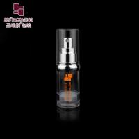 China Transparent AS Airless Bottle With Aluminum Shoulder for Skincare Essence Packaging for sale