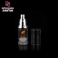 China Transparent AS Airless Bottle With Aluminum Shoulder for Skincare Essence Packaging for sale