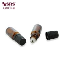 China UV Protection Amber Glass Roll on Bottle Custom Printing for Aromatherapy Packaging for sale