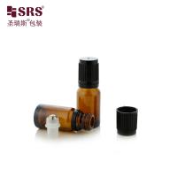 China UV Protection Amber Glass Roll on Bottle Custom Printing for Aromatherapy Packaging for sale