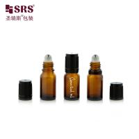 China UV Protection Amber Glass Roll on Bottle Custom Printing for Aromatherapy Packaging for sale