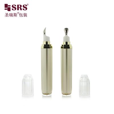 China 15ml/20ml Empty Lozenge Acrylic Bottle Alloy Roller Head Cosmetic Skincare Container for sale