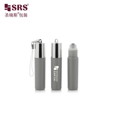 China Wholesale 5ML Mini Plastic Roller Bottle Pull Ring Cap Refillable Essential Oil Perfume Vial Custom Color OEM ODM for sale