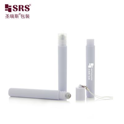 China 10ml Plastic Roll‑on Bottle with Pull‑Ring Cap Custom Color Empty Cosmetic Roller Container for sale