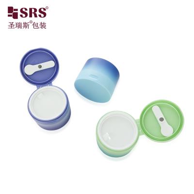 China SRS1 120G 150G Double Wall PP Jar Container For Skincare Pads With Tweezer for sale