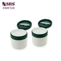 China SRS1 120g 150g Skincare Facial Gel Cosmetic Jar Container With Spoon Flip Cap for sale