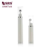China Double Layer Airless Roll on Bottle Custom Color Hot Stamping Silk Print for Eye Serum Skincare Packing for sale