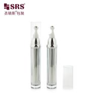 China Wholesale 10ml/15ml Acrylic Press Type Airless Roll On Bottle Vacuum Cosmetic Roller Bottle For Skin Care for sale