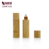 China 5ml Eco‑friendly Bamboo Shell Glass Roll‑on Bottle With Steel Roller Ball for sale