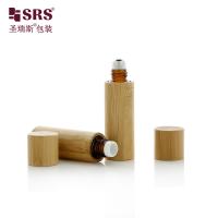 China 5ml Eco‑friendly Bamboo Shell Glass Roll‑on Bottle With Steel Roller Ball for sale